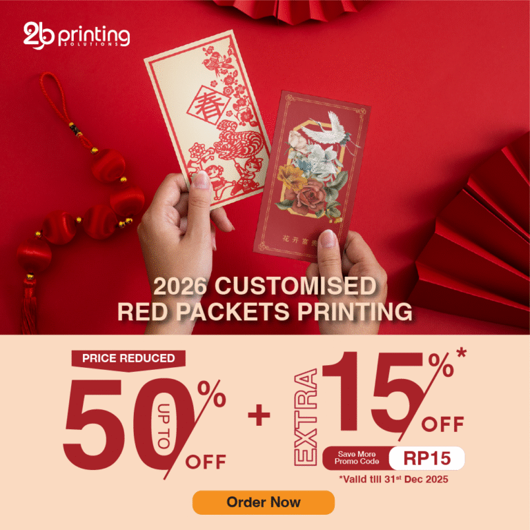 Customised Red Packets Printing Singapore | 2B Printing
